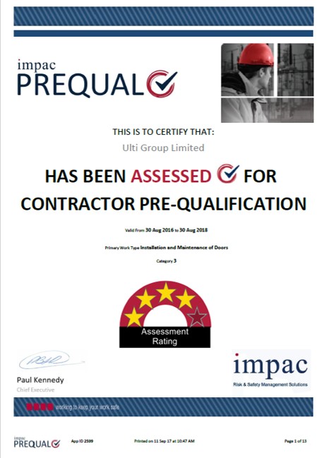 Pre-Qual Health & Safety certification puts everyone's mind at ease.